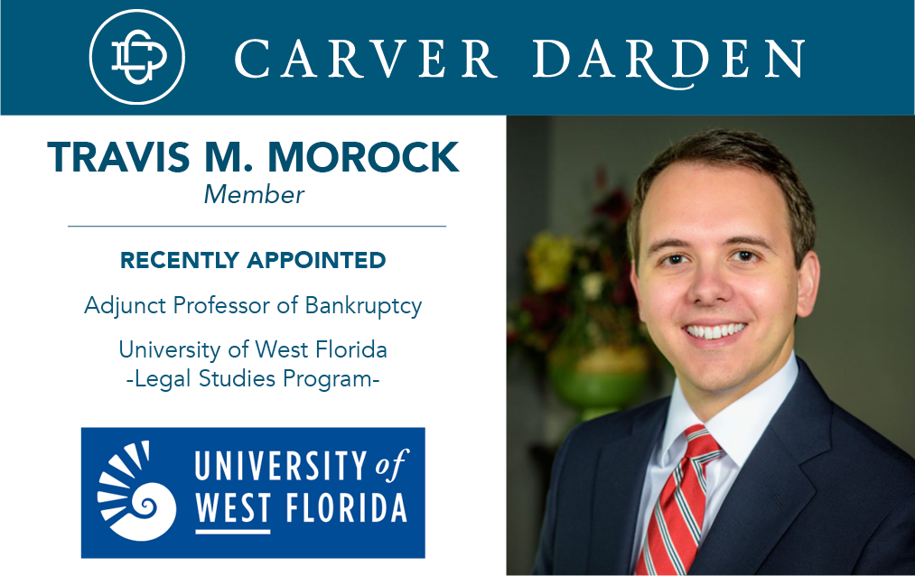 Travis Morock Serves as Adjunct Professor at UWF